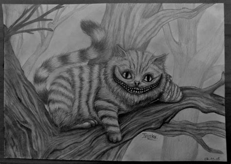 Cheshire Cat Drawing Cheshire Cat Alice In Wonderland Cat Drawing