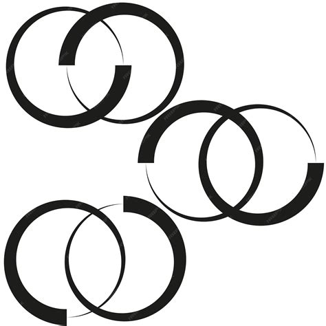 Premium Vector Interlocking Interlace Circles Vector Illustration Eps 10 Stock Image