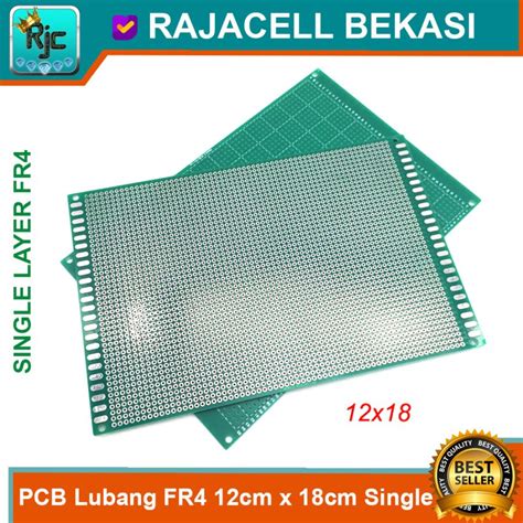 Jual Pcb Lubang Prototype Pcb Bolong 12x18 Cm Fr4 Fiber Single Layer