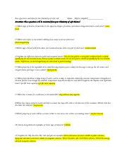 Chemisty Of Life Post Lab Questions And Data Docx Post Questions And Data For The Chemistry