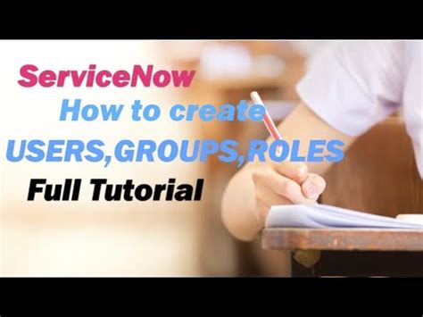 SERVICENOW Users Groups Roles SERVICENOW Beginners YouTube