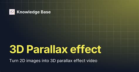 3d Parallax Effect Knowledge Base