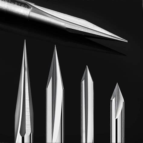Router Set 14 Engraving Wood Carving Router Bit 6mm And 4mm V Groove