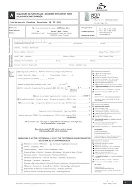 Fillable Online Requisi O De Participa O Exhibitor Application Form