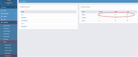 Creating Various Reports On Scheduling OS4ED