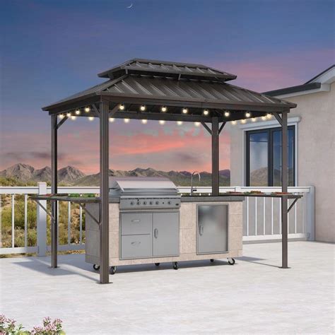 Reviews For Purple Leaf 6 Ft X 9 Ft Hardtop Grill Gazebo For Patio