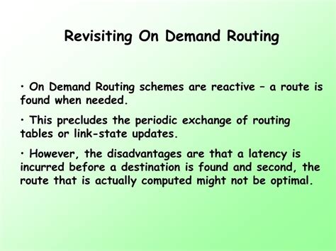 PPT Revisiting On Demand Routing PowerPoint Presentation Free Download ID