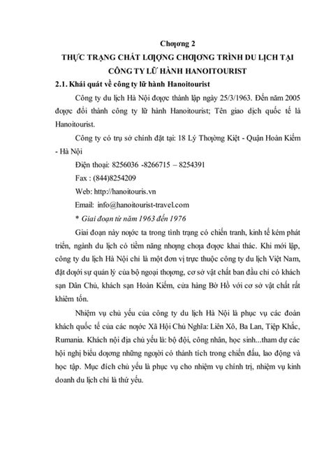 Kh A Lu N Gi I Ph P N Ng Cao Ch T L Ng Ch Ng Tr Nh Du L Ch T I C Ng Ty Doc