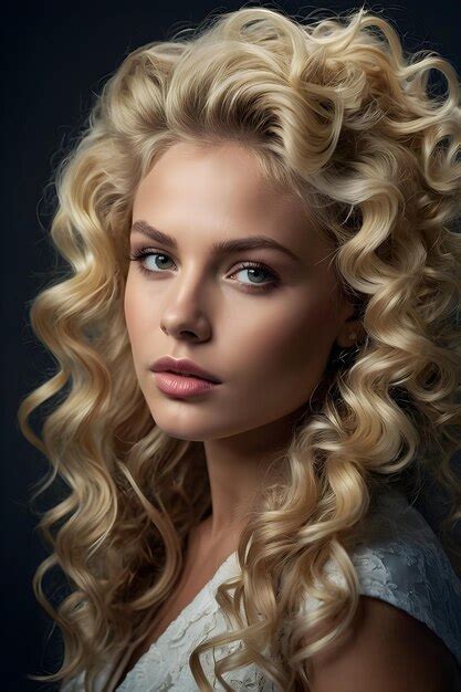 Premium Photo Realistic Blonde Girl Model Posing With Elegance