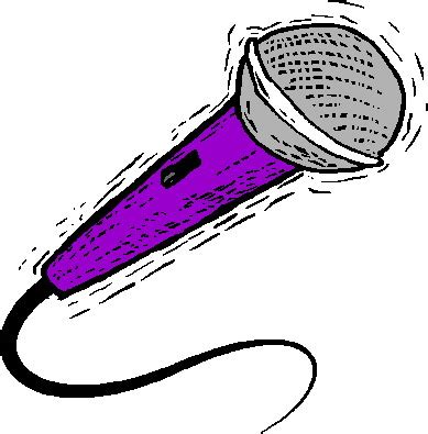 Sparkly Microphone Clip Art