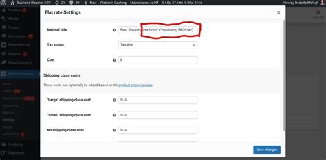 Woocommerce Add Hyperlink To Shipping Method Label Cart And Checkout