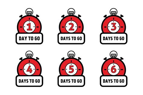 Countdown Timer Icon Set Sleek Designs For Event Sale And Time