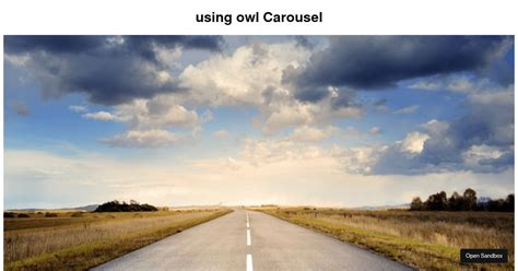 using owl carousel with react codesandbox
