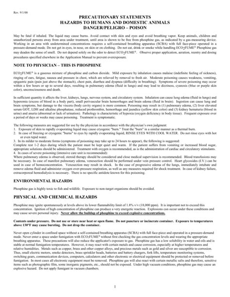 Precautionary Statements