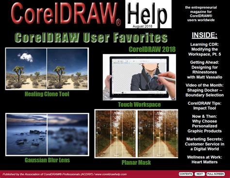 2018 Table Of Contents Coreldraw Help