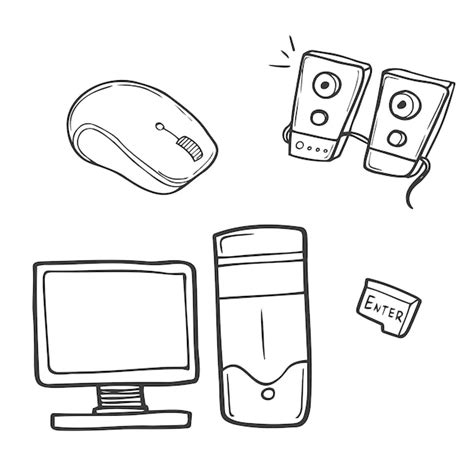 Kleine Computer Maus Dicken Umriss Bilder Kostenloser Download Auf