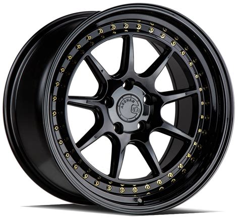 Aodhan Ds X Gloss Black W Gold Rivets Wheels Element Wheels