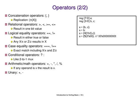 Ppt Verilog Basic Language Constructs Lexical Convention Data