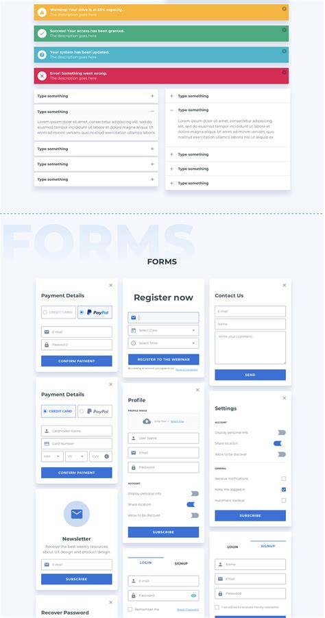 Elemento Ui Kit Library Of Components For Web 9 Images Behance