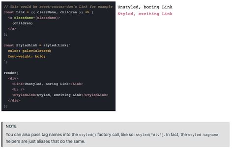 Styled Component Using Link