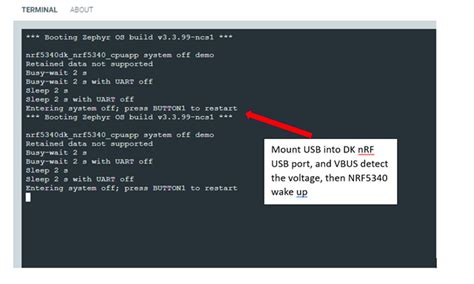 Disable The Function For Nrf5340 System Off Mode Wakeup By A Valid Usb Voltage On The Vbus Pin