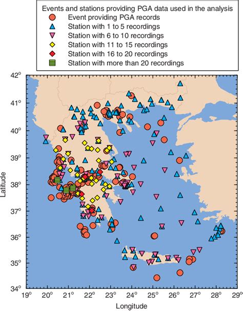 Figure 1 From A Ground Motion Prediction Model For Shallow Crustal Earthquakes In Greece