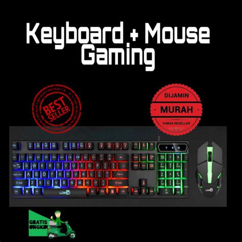 Jual Keyboard With Mouse Gaming Led Lampu Menyala Shopee Indonesia