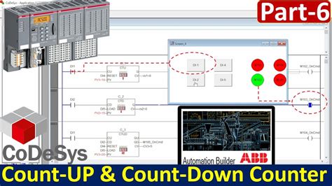 count up count down and mixed counter abb plc programming codesys