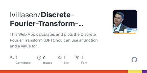 Github Lvillasen Discrete Fourier Transform Calculator This Web App