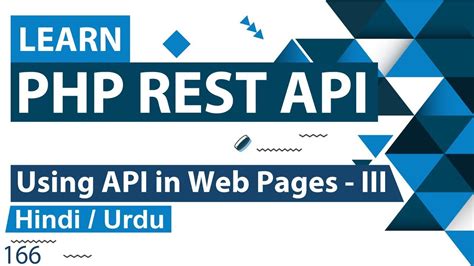 PHP REST API In Web Page Tutorial III In Hindi Urdu YouTube