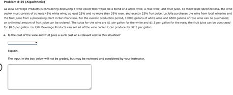 Solved D Formulate A Linear Program To Determine The Blend