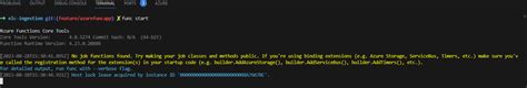 No Job Functions Found If Run Func Start No Build · Issue 2705 · Azureazure Functions Core