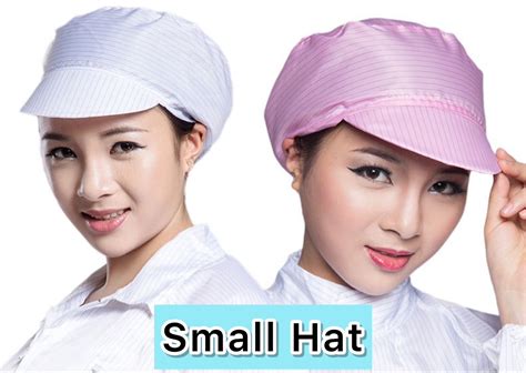 หมวกป้องกันไฟฟ้าสถิตย์ คลีนรูม โรงงานอุตสาหกรรม หมวกโรงงาน ลายทาง หมวกทำงาน หมวกฟอร์ม ผ้ากัน