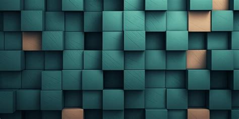 Premium Ai Image A Wallpaper With A Dark Green Square Pattern