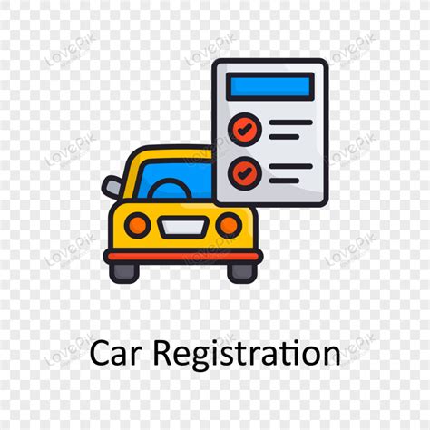 자동차 등록 벡터 채우기 개요 아이콘 디자인 일러스트 레이 션 Png 일러스트 무료 다운로드 Lovepik