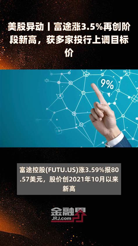 美股异动丨富途涨3 5 再创阶段新高，获多家投行上调目标价 快报 凤凰网视频 凤凰网