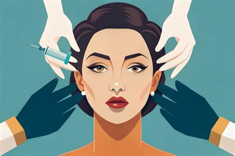 Vector Illustration Of A Female Doctor With An Injection Premium Ai