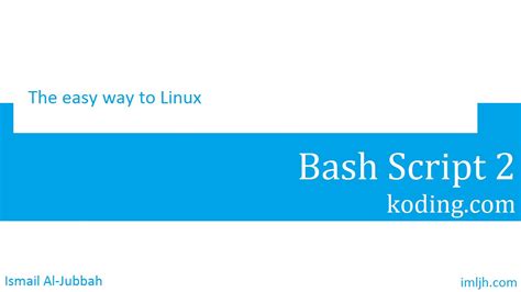 6 Intro To Linux Bash Script 2 مقدمة للينكس Youtube