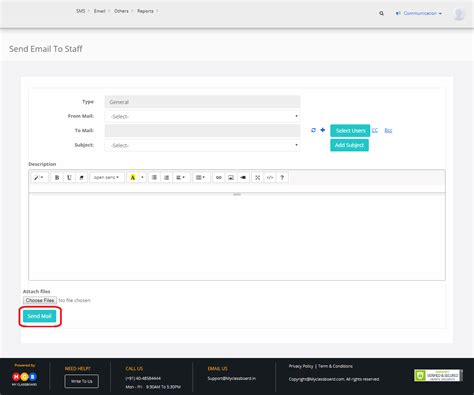How To Send An Email To Staff School Management Software School