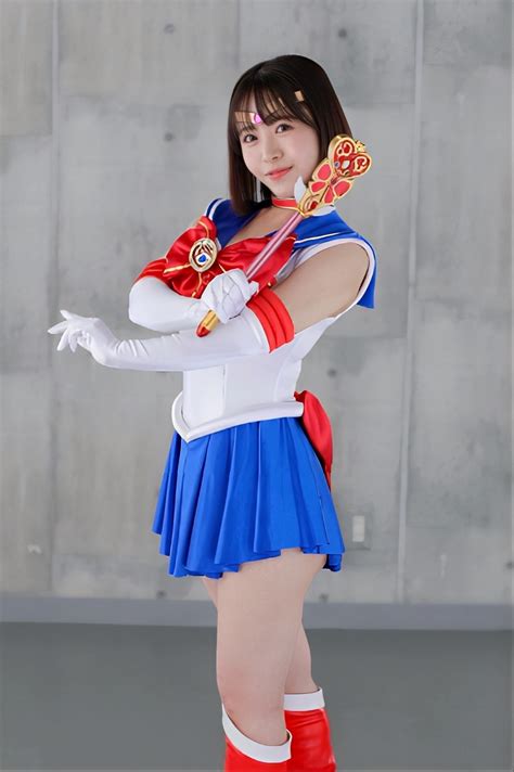 深月めいさん出演「ヒロインバイヤー 美少女戦士セーラーメーネ 闇のオーダー（仮）」撮影※掲載している画像は発売される作品本編には含まれません