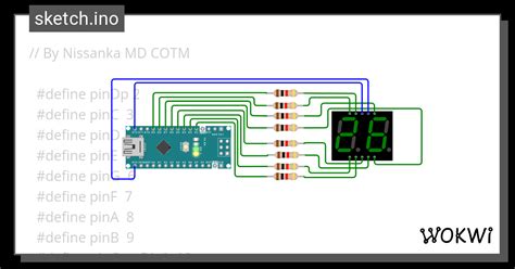 Ssd Drive Tute 13a Common Cathod Wokwi Esp32 Stm32 Arduino Simulator