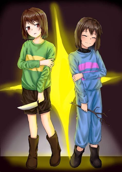 Frisk Chara Undertale персонажи Undertale фэндомы