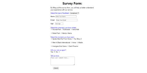 Github Jobarkhuizen Freecodecamp Survey Form