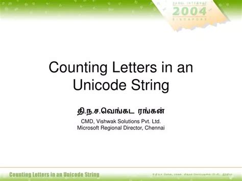 Ppt Counting Letters In An Unicode String Powerpoint Presentation Free Download Id5059991