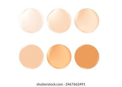 Aesthetic Beige Circles Set Different Shades Stock Vector Royalty Free