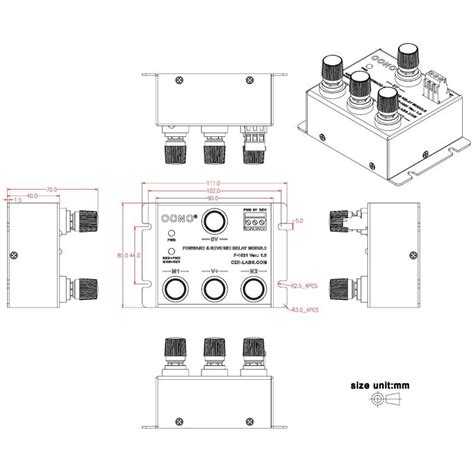 12v 50amp Forward And Reverse Relay Module For Motor Linear Actuator Reversing Relay Module