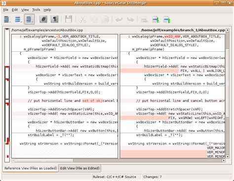 SourceGear DiffMerge Screenshots SourceGear DiffMerge Screenshots