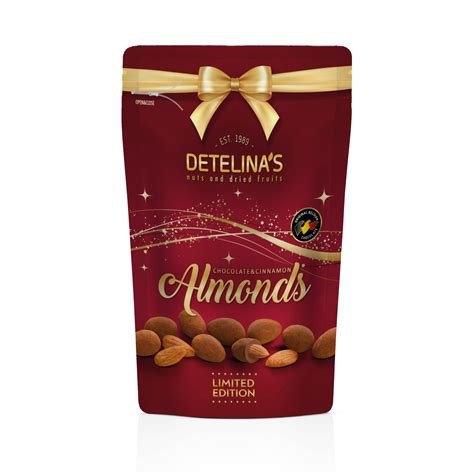 Бадеми с шоколад и канела Детелина 90гр Emag Bg