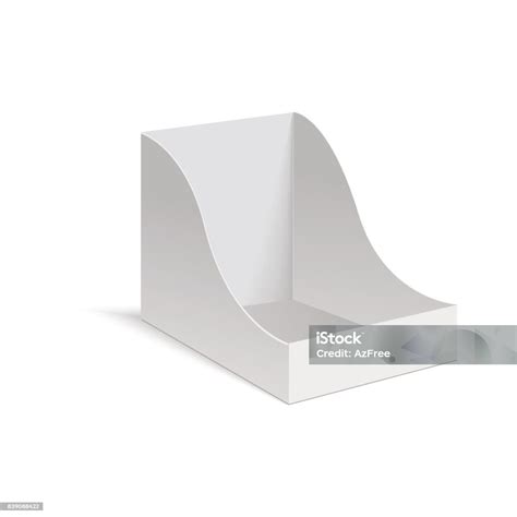 포스 포 골 판지 빈 빈 표시 상자 홀더 서식 파일 디자인에 대 한 준비를 모의 벡터 3차원 형태에 대한 스톡 벡터 아트 및 기타 이미지 3차원 형태 검은색 공연