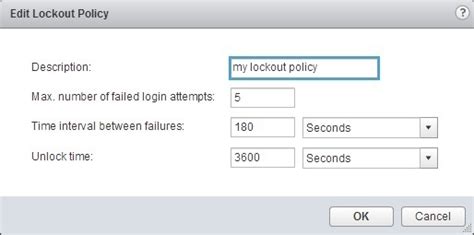 Configure Vcenter Sso Policies Vmware Esxi